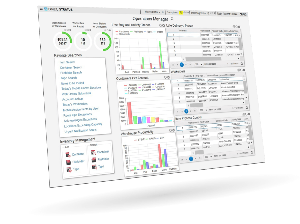 O'Neil Stratus: Cloud-Based Records Management Platform